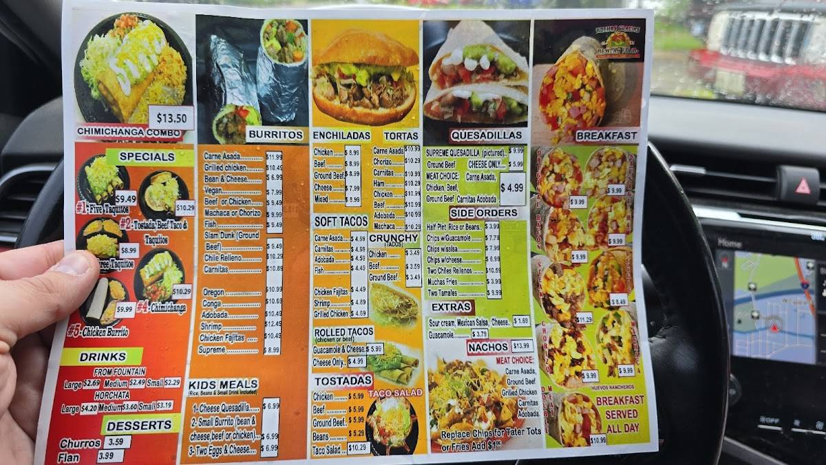 Menu at Muchas Gracias restaurant, Winston, 11 Dillard Hwy