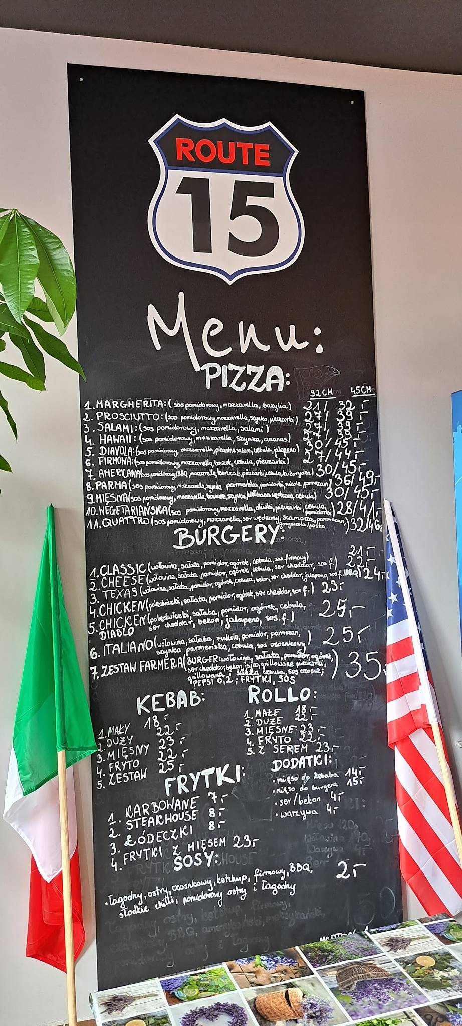 Menu at Route 15 pub & bar, Gruczno