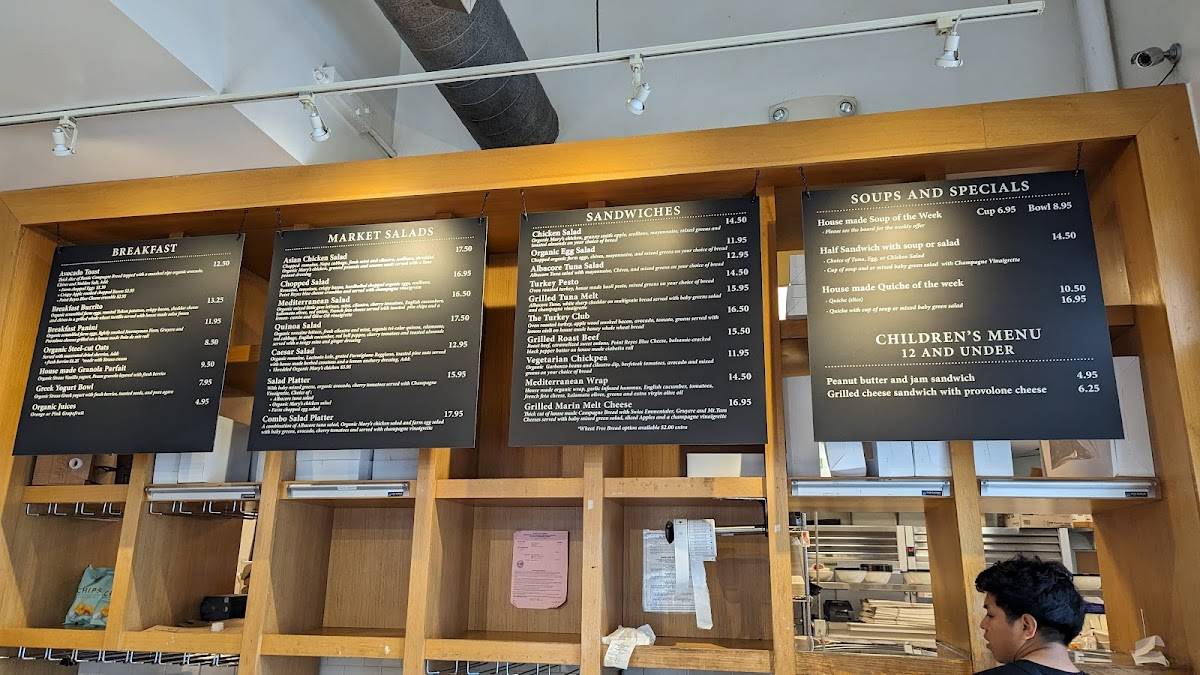 Carta de Rustic Bakery, Larkspur, Larkspur Landing Cir