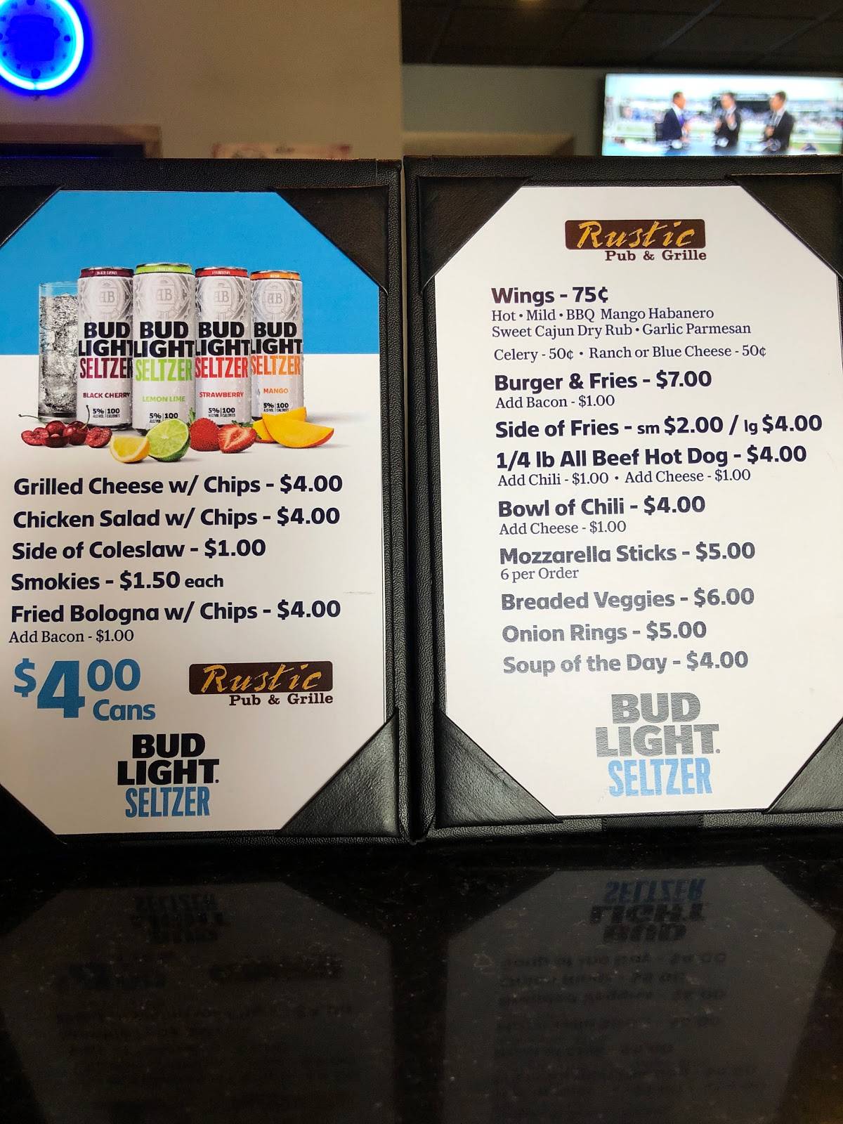 Menu at Rustic Pub, Parma