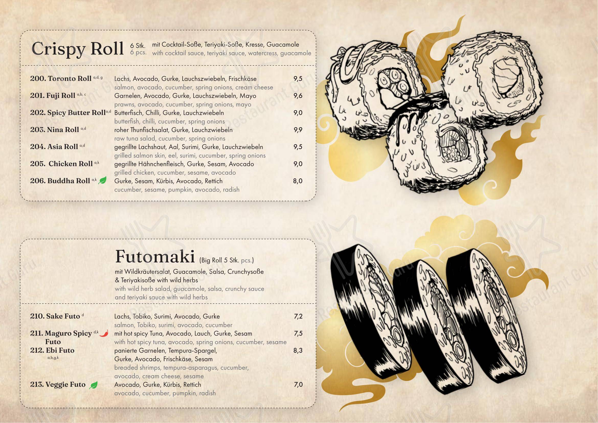 Speisekarte von SAIKYO Restaurant - Asian Fusion & Sushi, Deggendorf