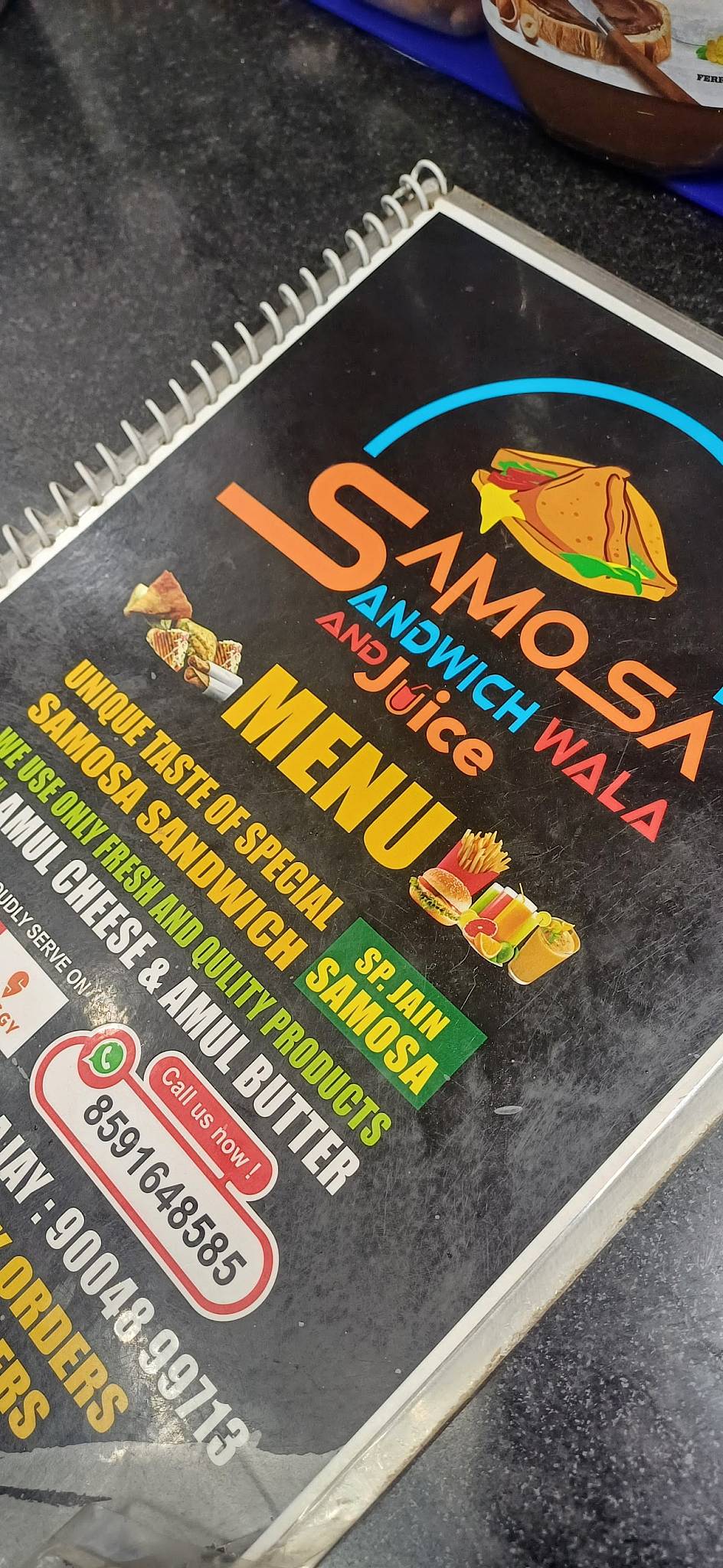 Menu at SAMOSA SANDWICH WALA AND JUICE, Mumbai
