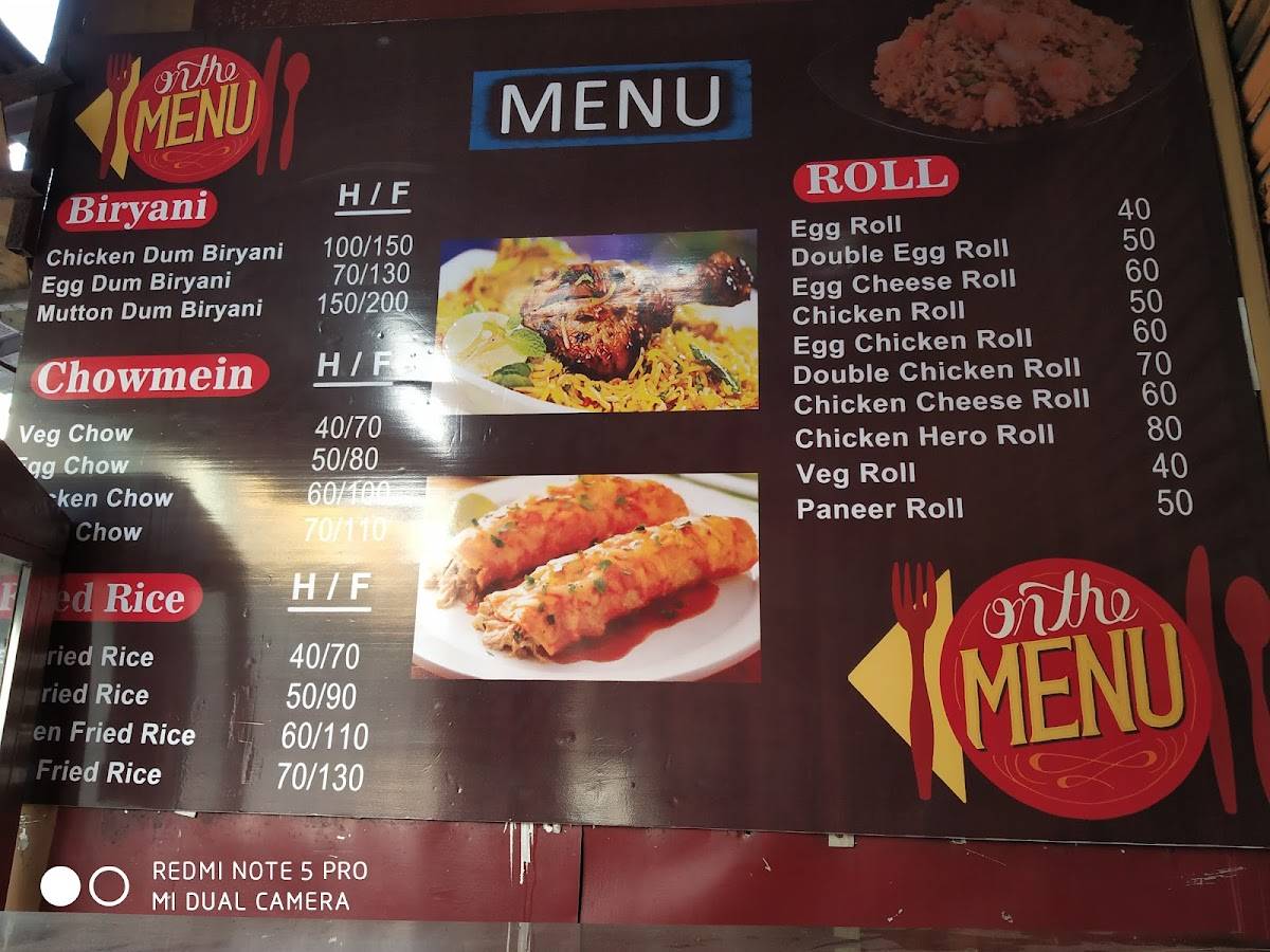 Menu at SANJOG FOOD PATH, Guwahati