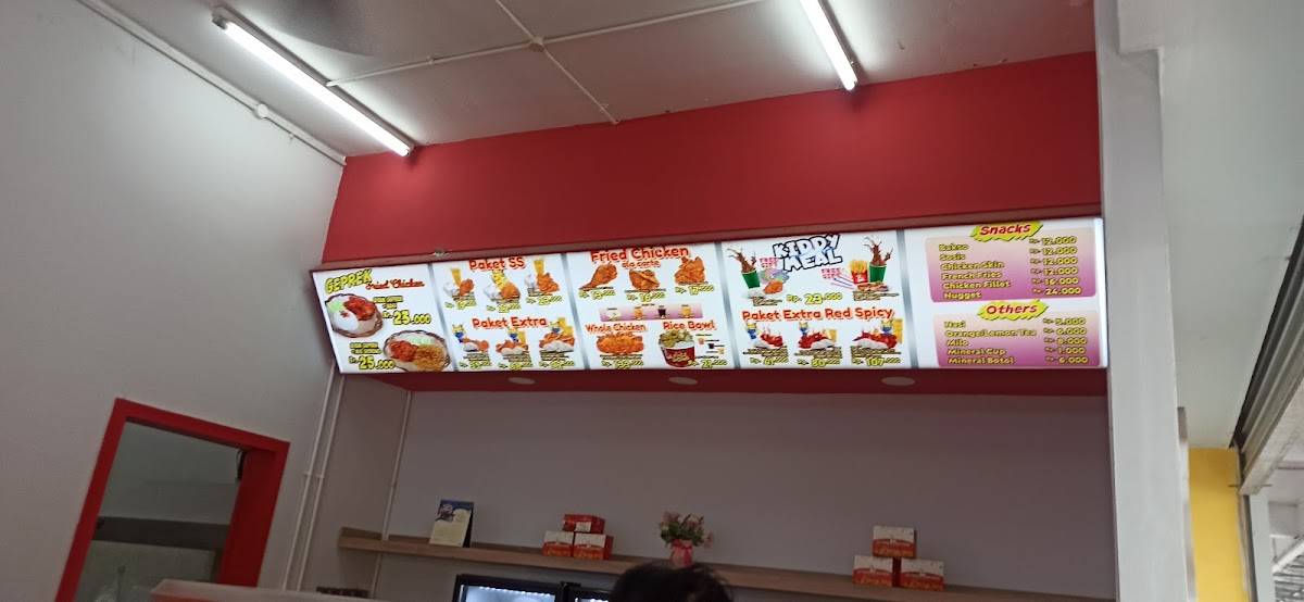 Menu at SS Fried Chicken Niaga Mas restaurant, Batam