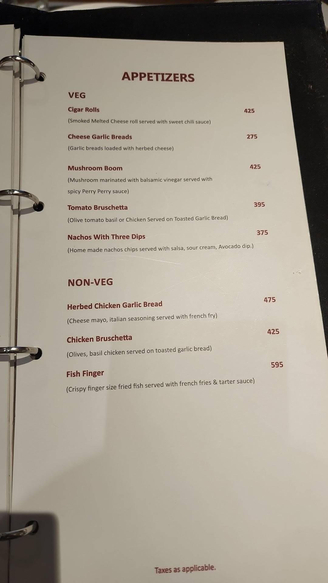 Menu at SWAGATH RESTRO BAR, Patiala