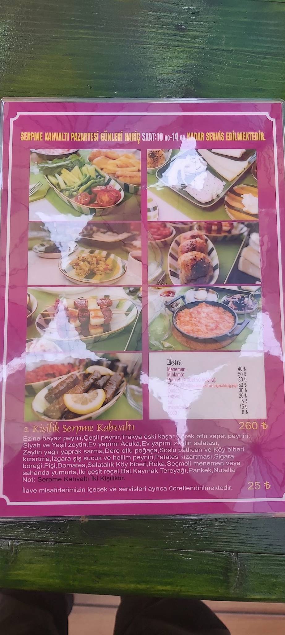 Carta de Sabina'nın Kahvaltı Bahçesi, Estambul