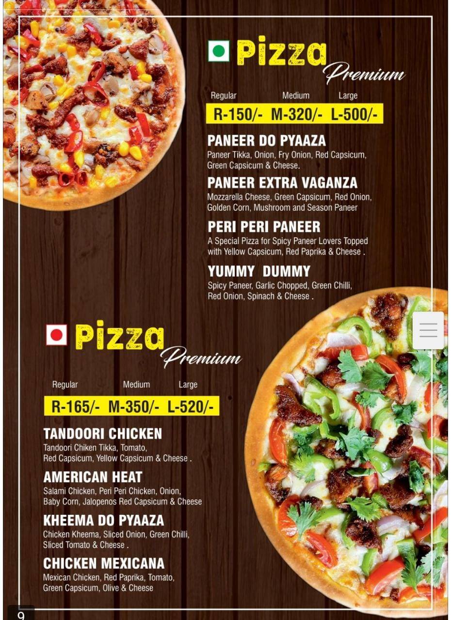 Menu at Samjohn's Pizza As Rao Nagar, Hyderabad