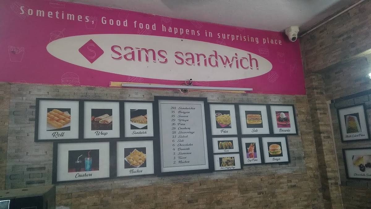 Menu at Sams Sandwich, Chennai, 6