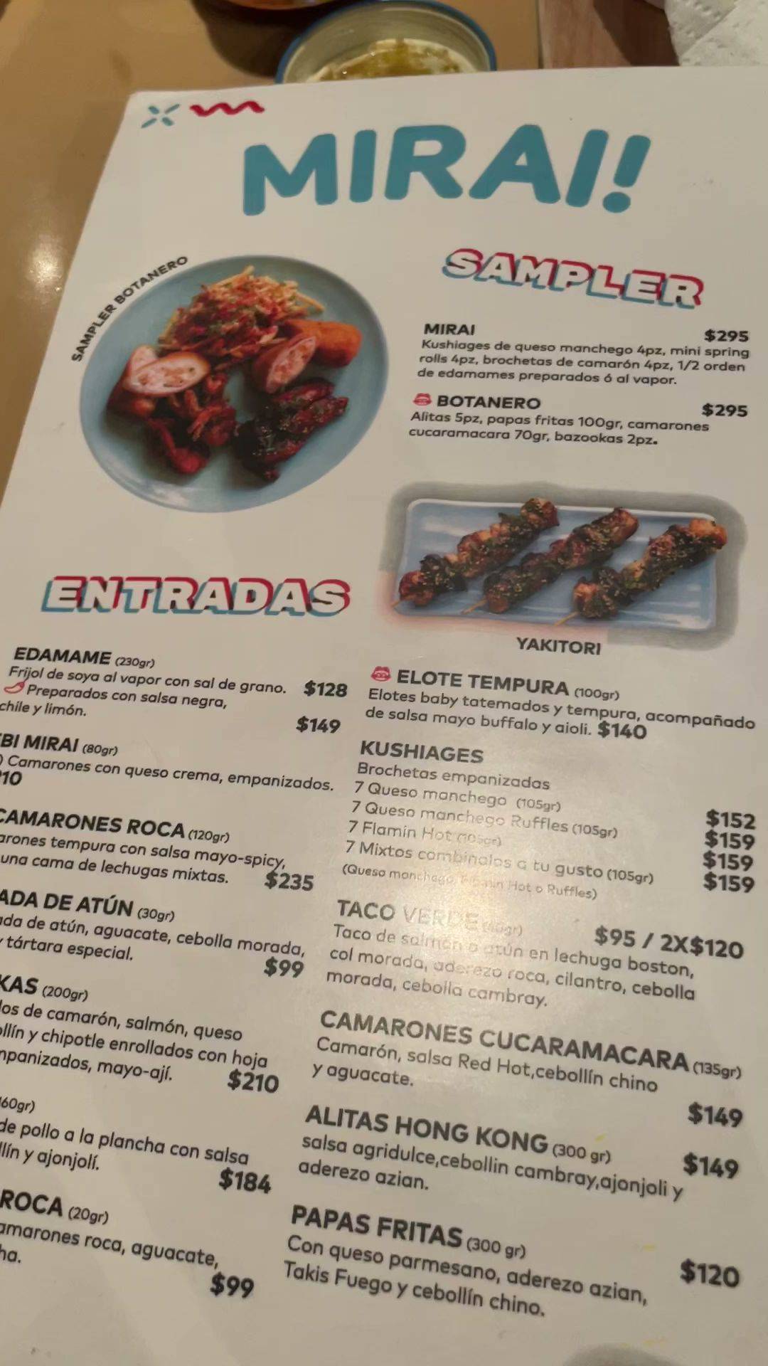 Carta del restaurante Mirai Paseo La Fe, San Nicolás del los Garza, Av ...