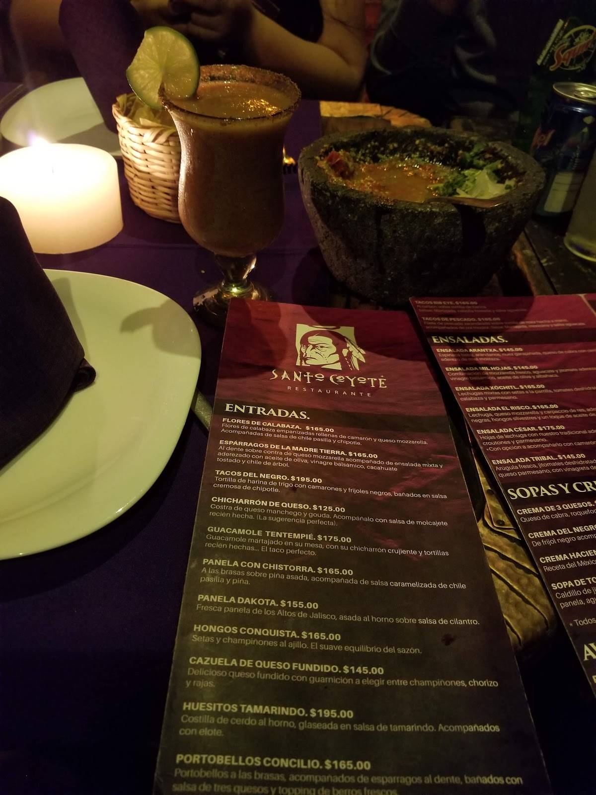 Carta del restaurante Santo Coyote, Guadalajara, C. Miguel Lerdo del ...
