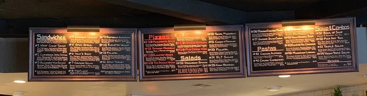 Menu at Saturn Grill cafe, Nichols Hills, Avondale Dr