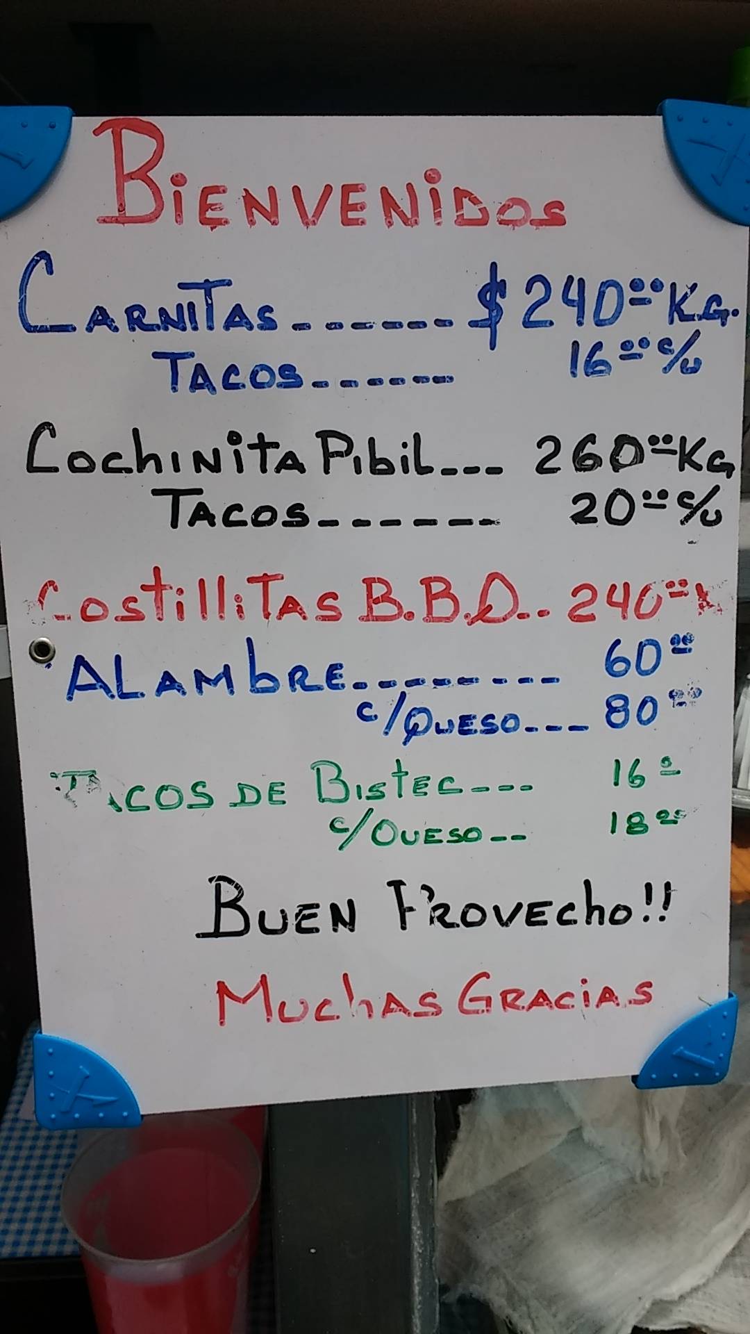 Menu at Señor Piggy Carnitas y Cochinita Pibil restaurant, Ciudad López ...