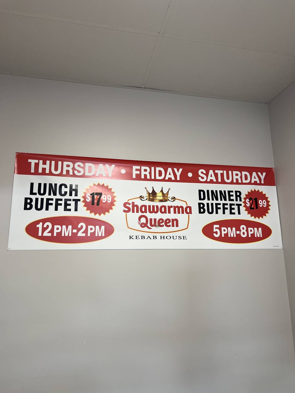 Menu at Shawarma Queen Donair Kebab Buffet restaurant, Brandon ...
