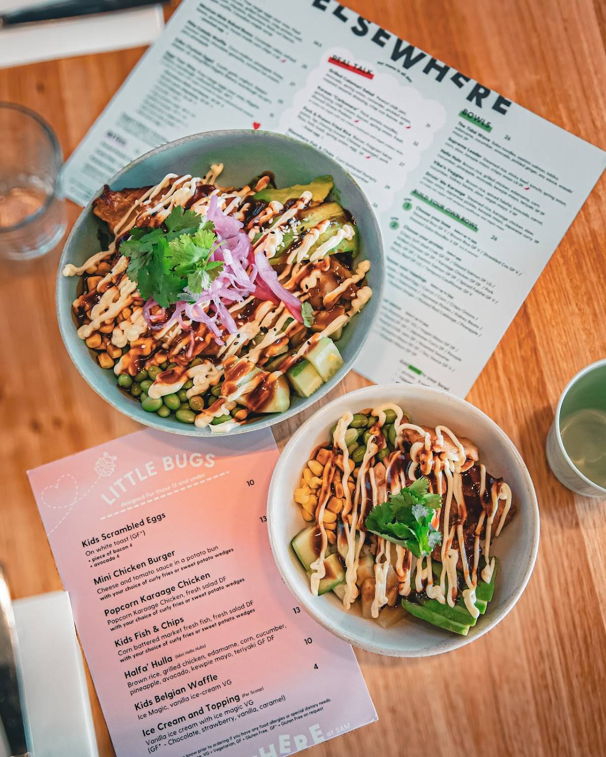 Menu at Elsewhere at SAM cafe, Shepparton