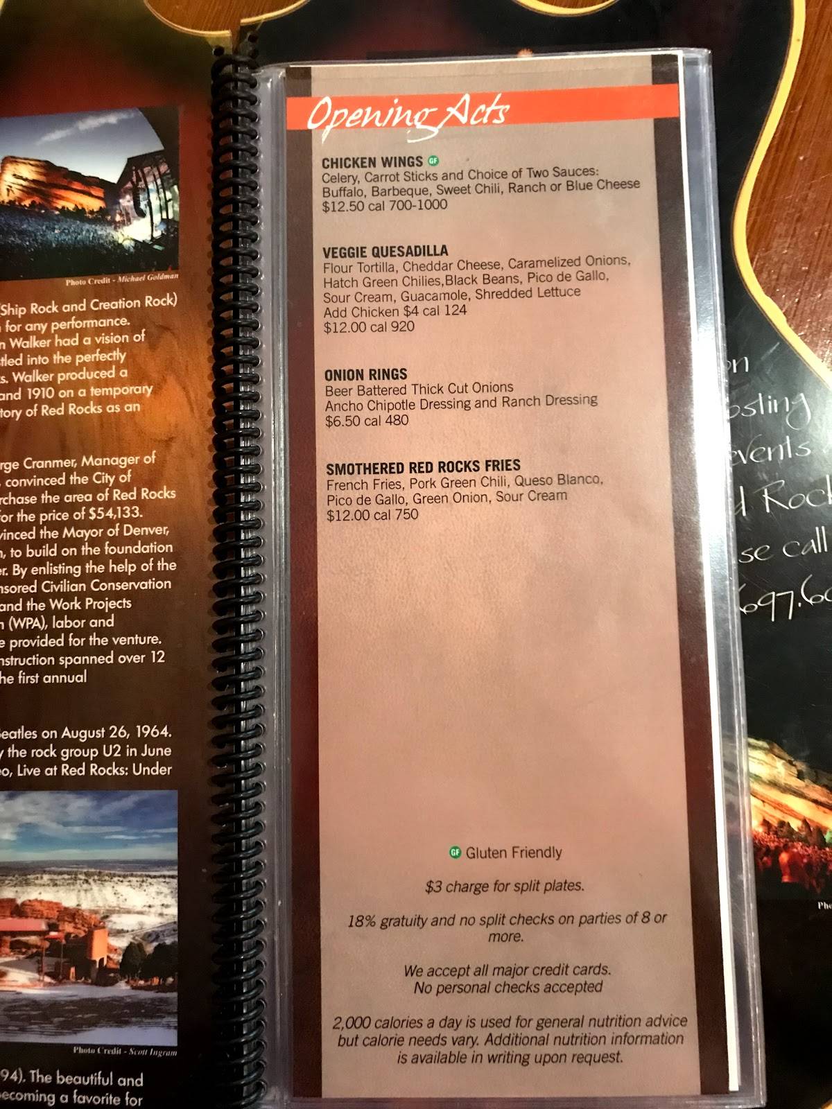 Menu at Ship Rock Grille pub & bar, Morrison