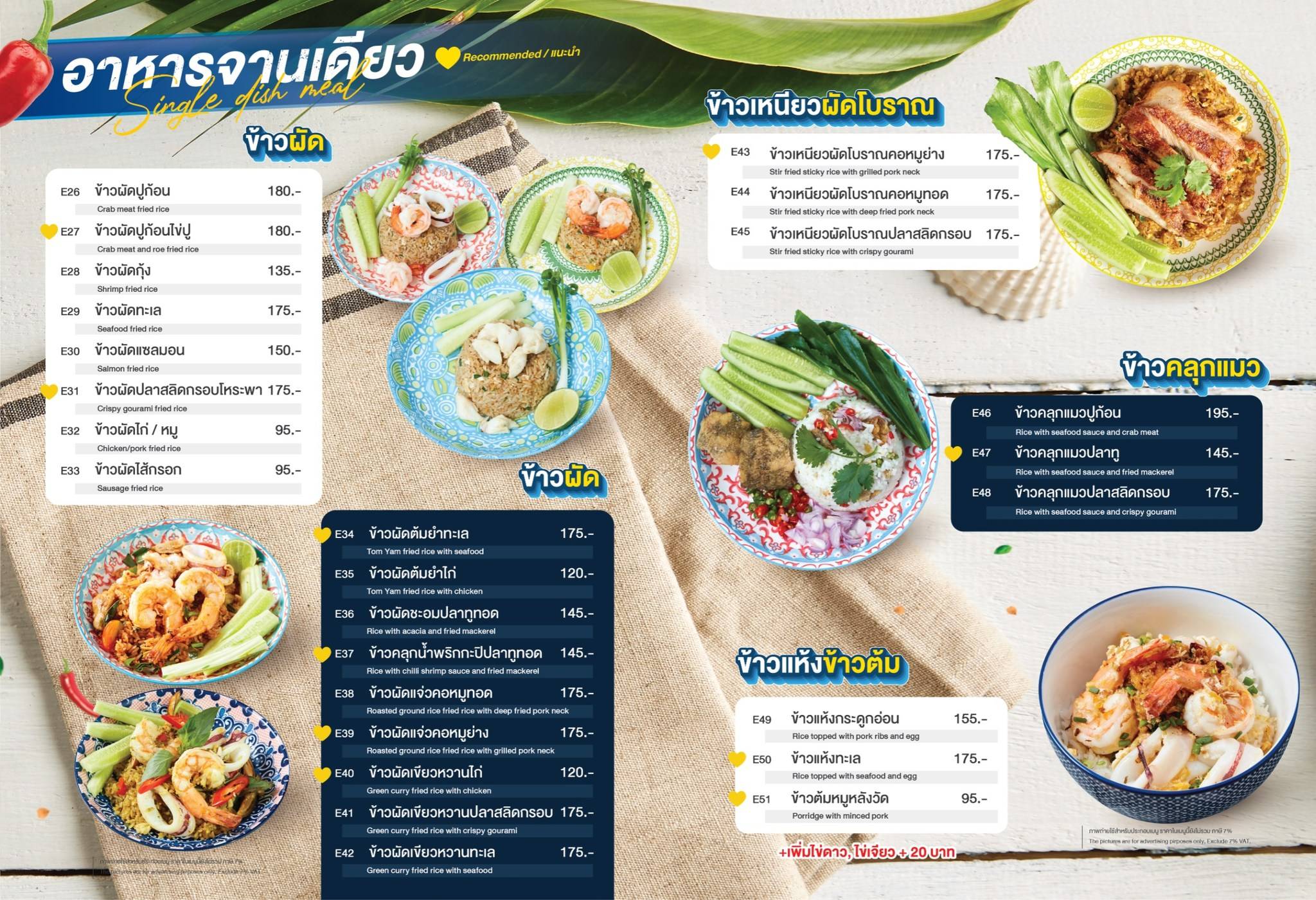 Menu at ใจถึง เซ็นทรัลศรีราชา restaurant, Si Racha, 8 Sukhumvit Rd