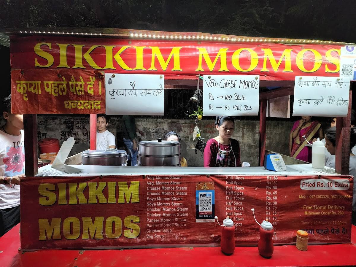 Menu at Sikkim Momos, New Delhi, near Ahlcon Public School