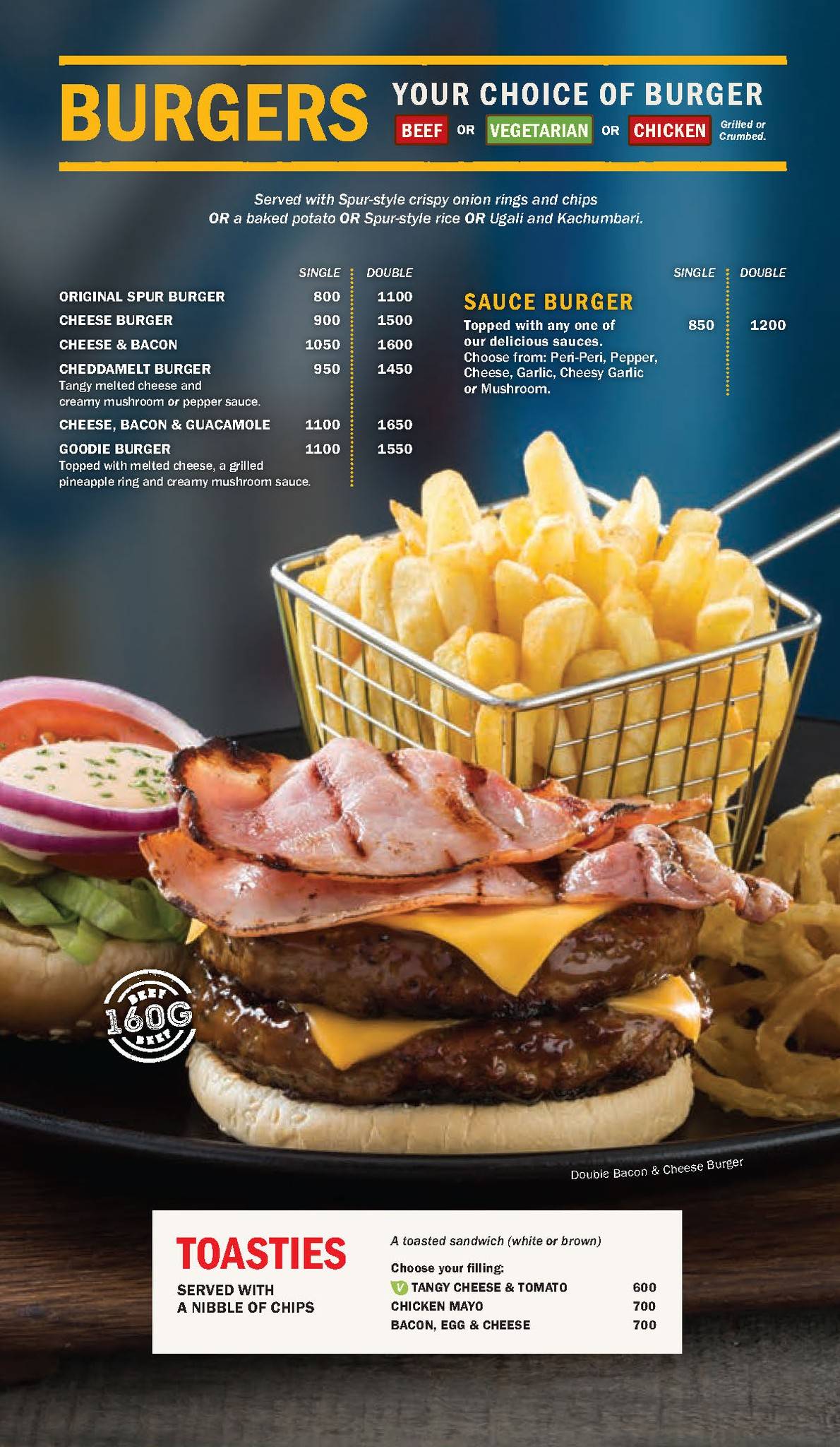 Menu at Silver Stream Spur Kenya BBQ, Nairobi, Unit RF08