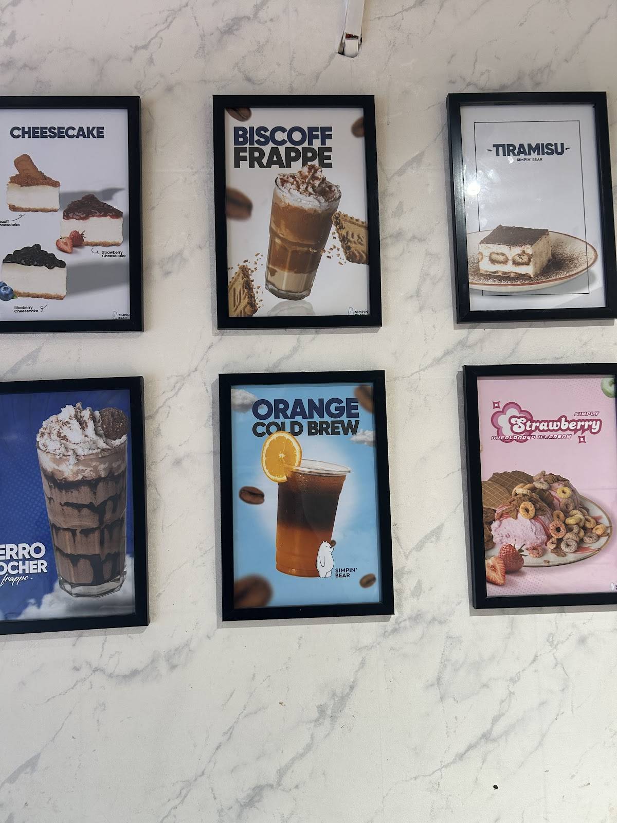 Menu at Simpin Bear, Chennai