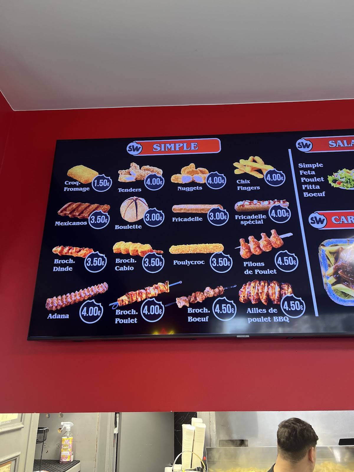Menu at Snack Wielemans, Forest