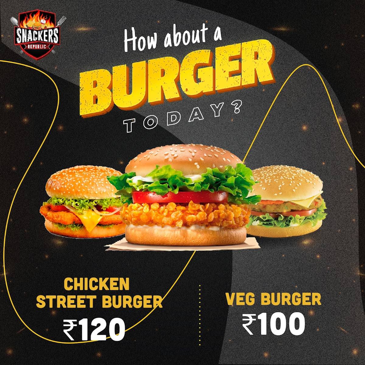 Menu at Snackers Republic, Erode