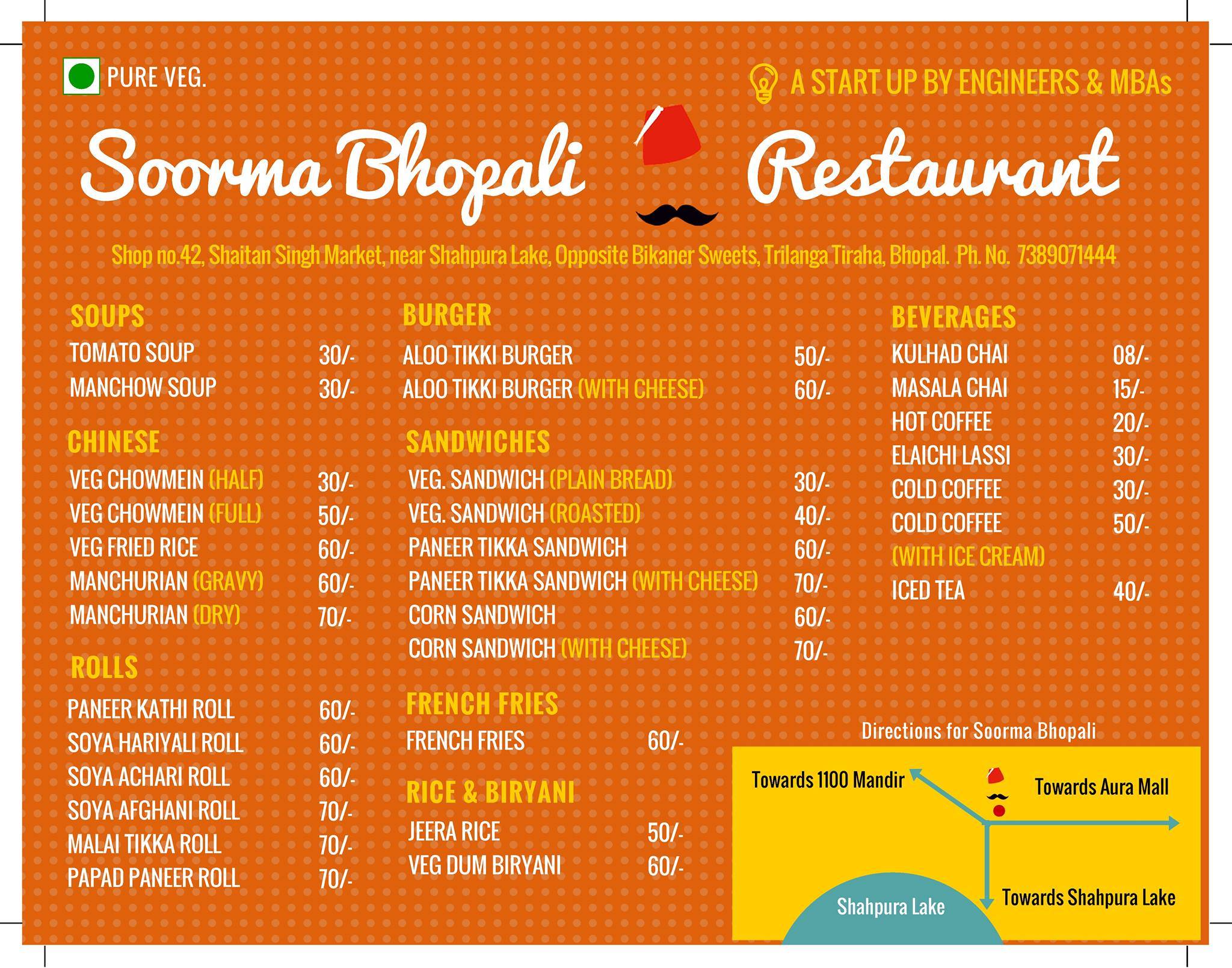 Menu at Soorma Bhopali Restaurant, Bhopal, Shop No.42
