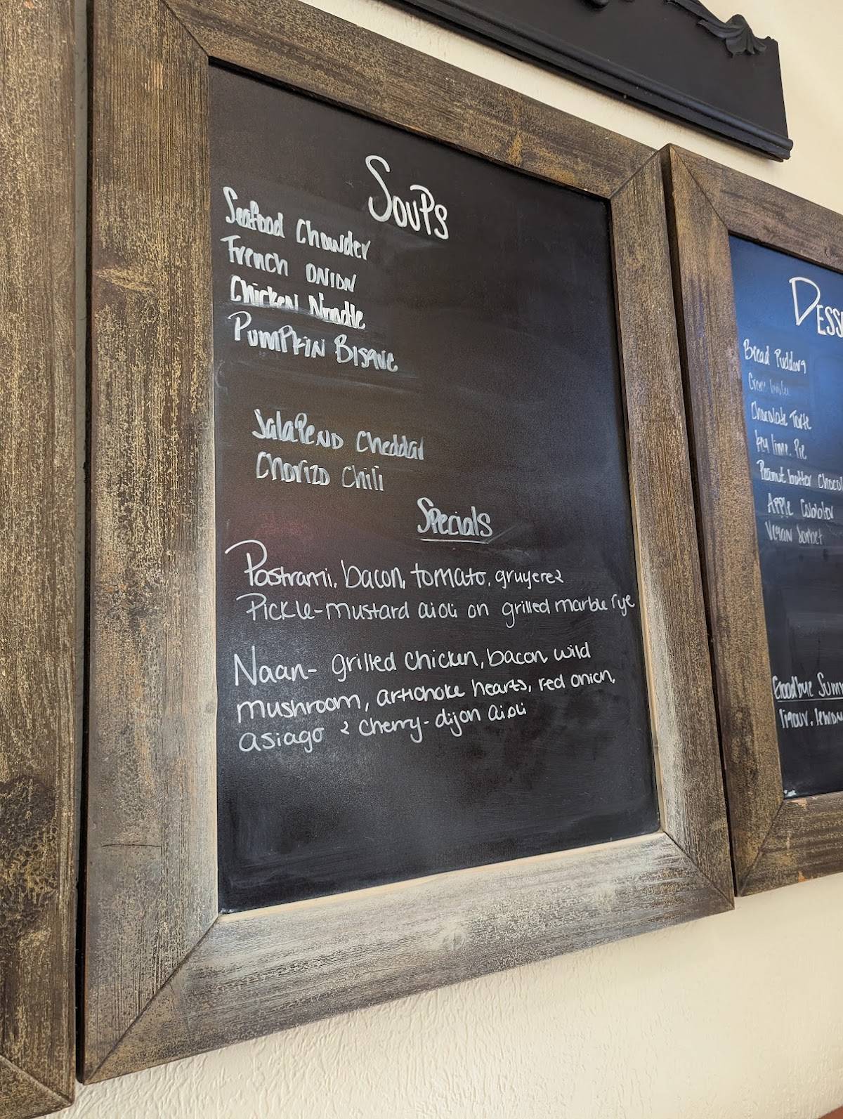 Menu at Soup Spoon Café pub & bar, Lansing