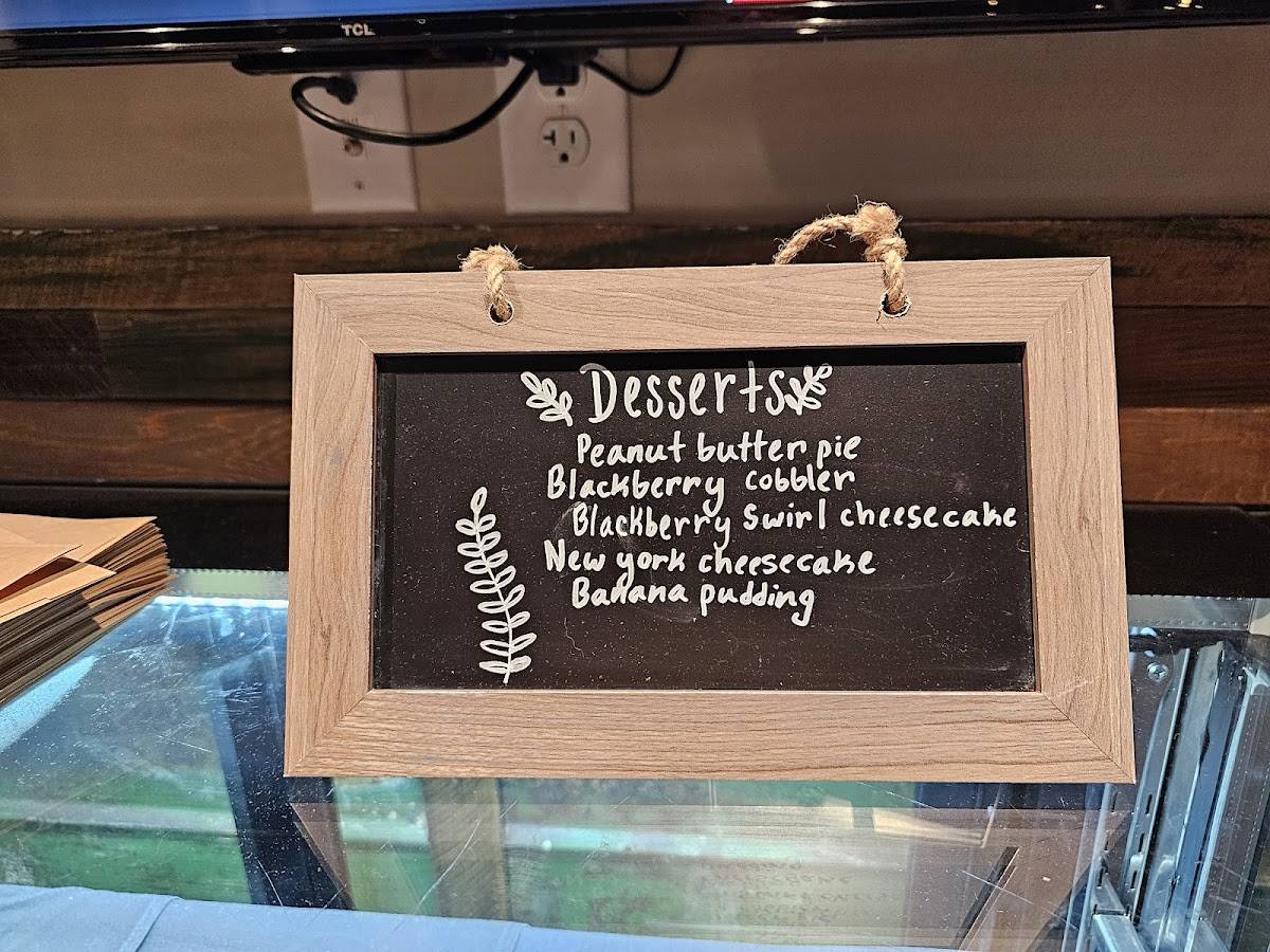 Menu at Southern Craft Barbecue, Greeneville