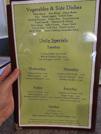 Menu at Southern Family Restaurant, Pfafftown