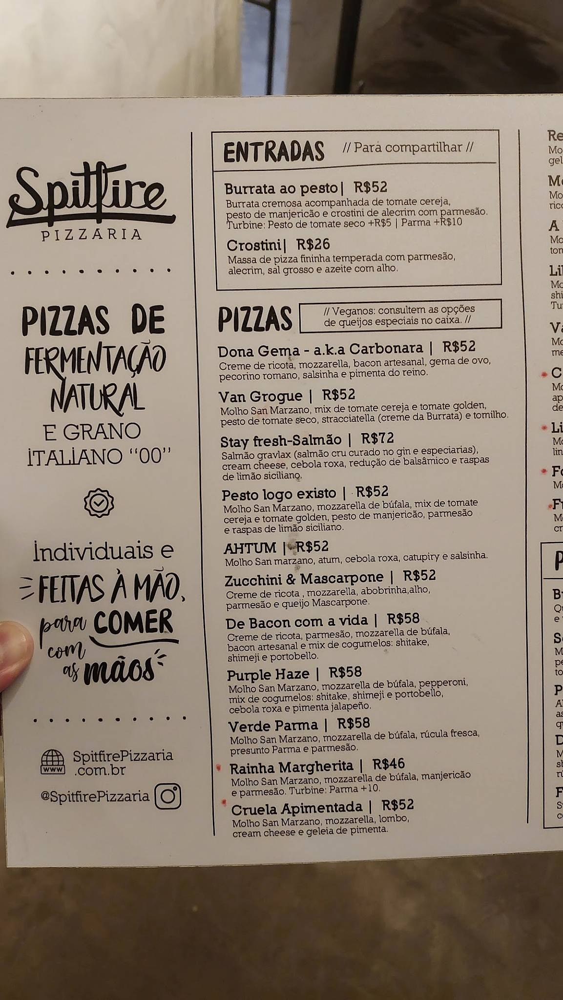 Menu em Spitfire Centro restaurante, Florianópolis