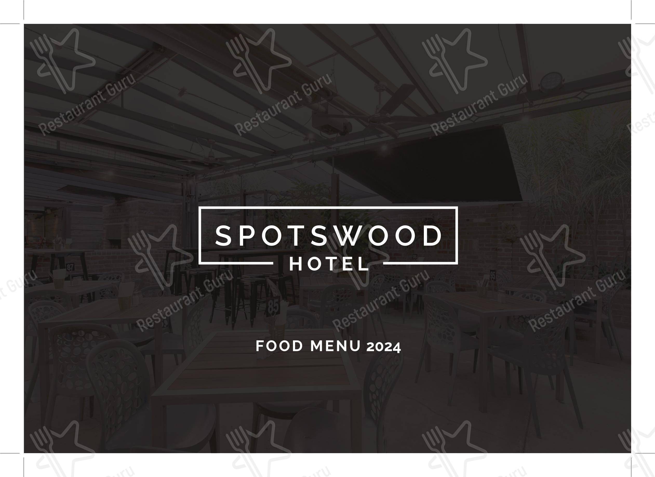 Menu at Spotswood Hotel pub & bar, Spotswood