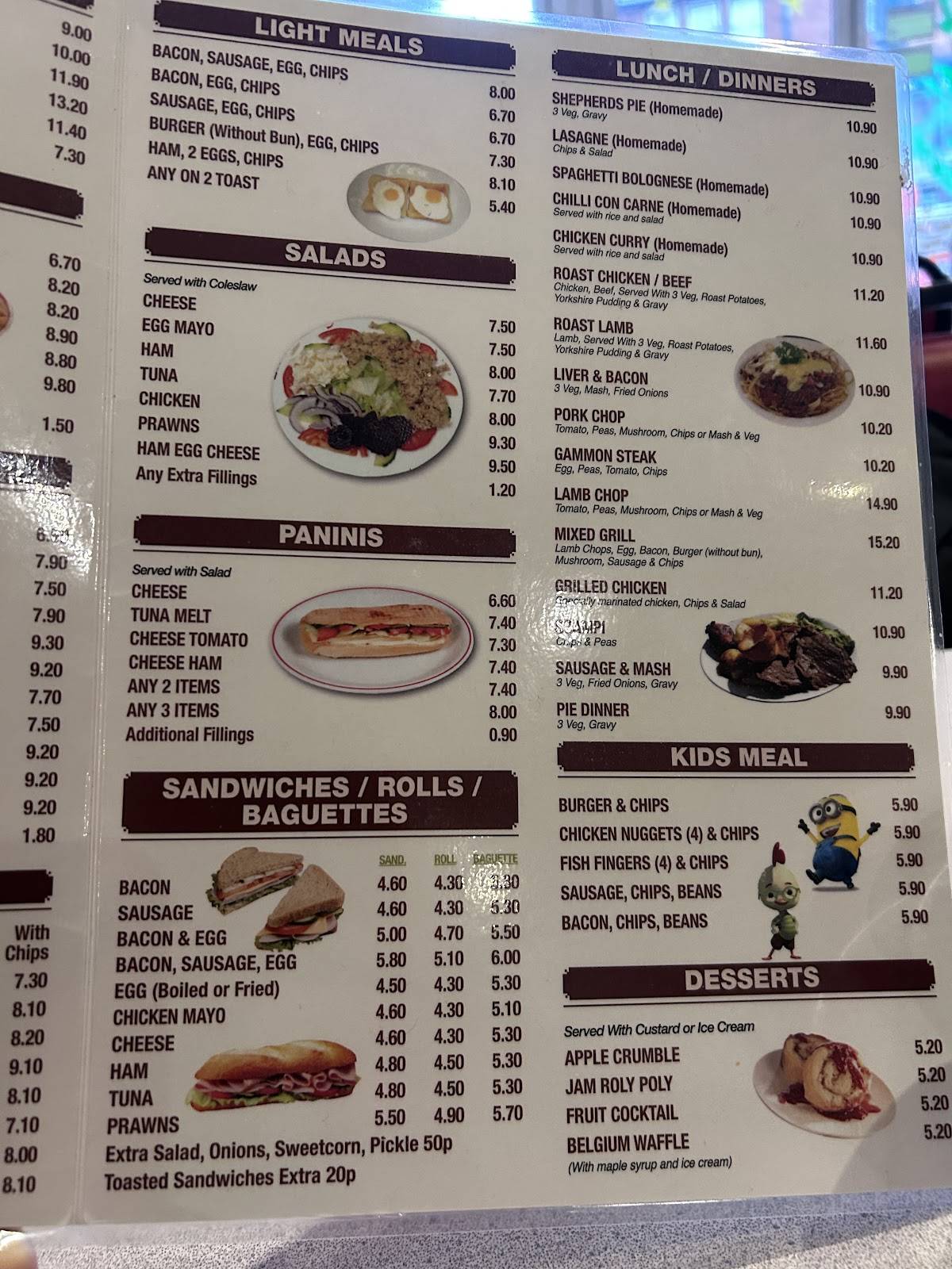 Menu at Star Cafe Pie and Mash Rayleigh, Rayleigh