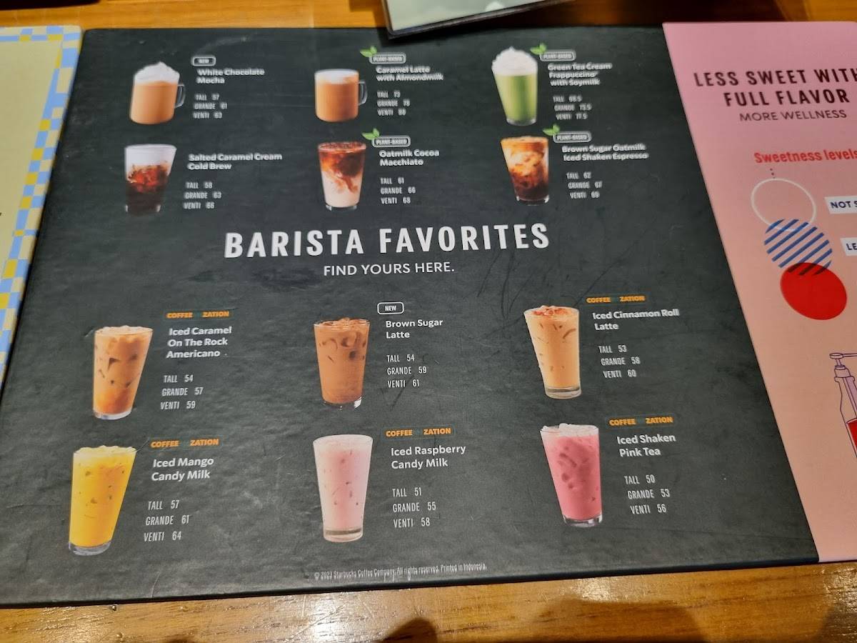 Menu at Starbucks BJB - A Yani, Banjarbaru