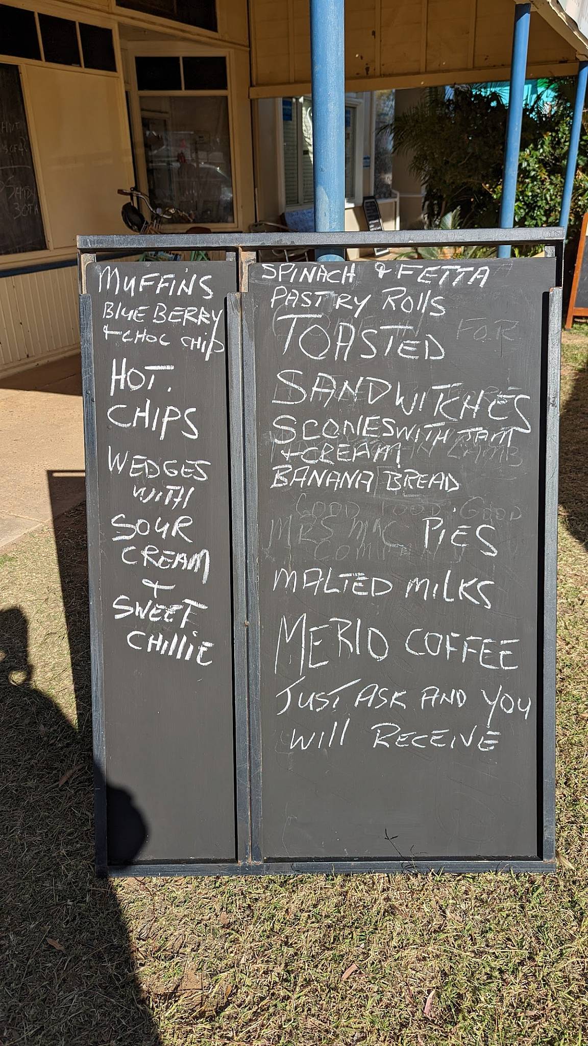 Menu at Starlight Cafe, Aramac