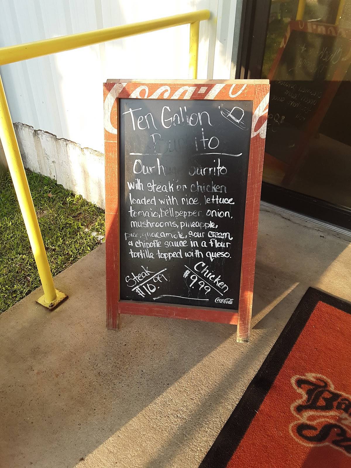 Menu at Banderas steakhouse, El Dorado, 200 W 10th St
