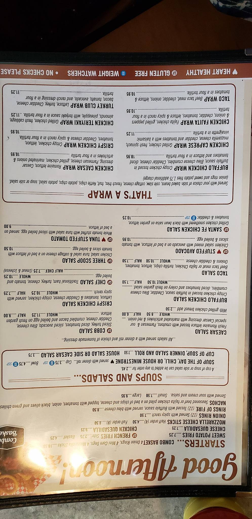Menu at Stella's Kitchen & Bakery, Billings