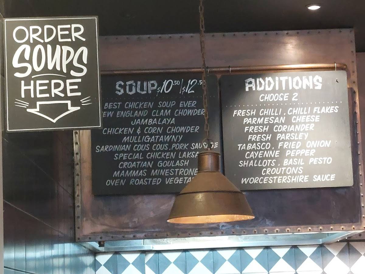 Menu at Stockmarket Kitchen restaurant, Sydney, 7/161 Castlereagh St