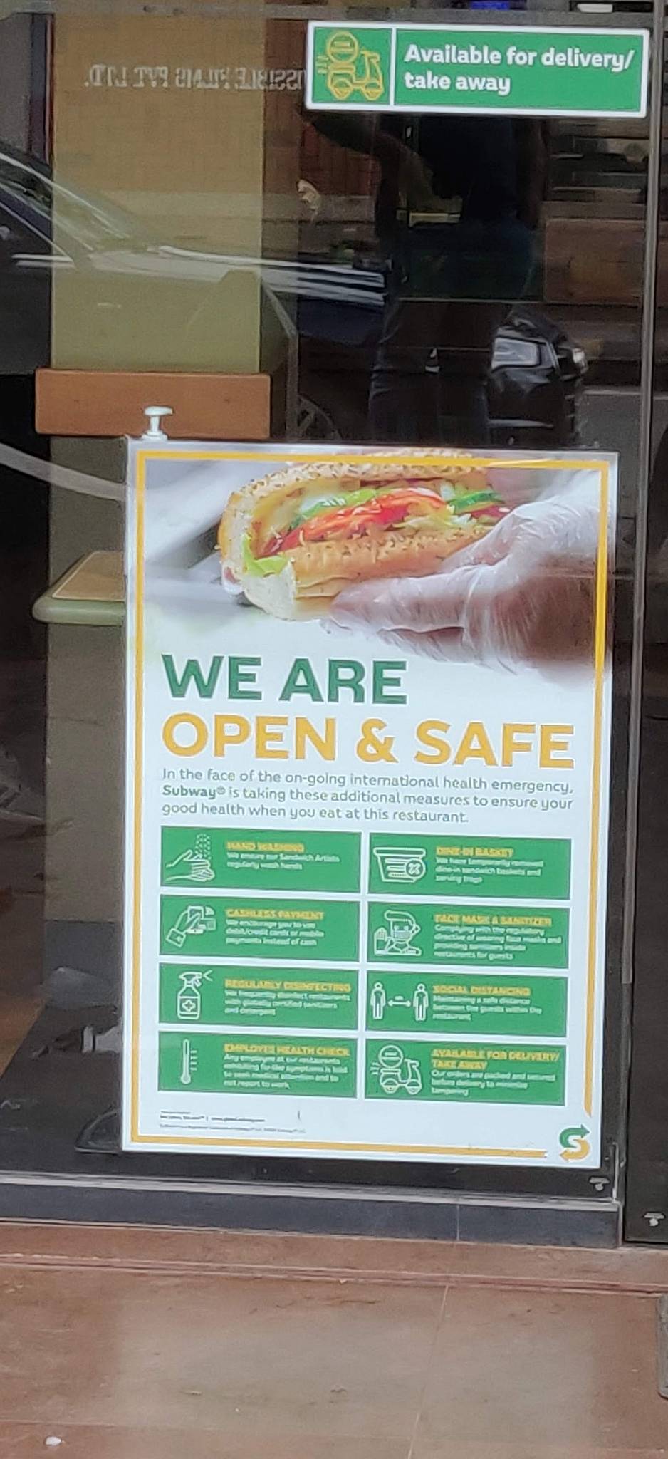 Menu at Subway, Mumbai, 4RJ7+W2R