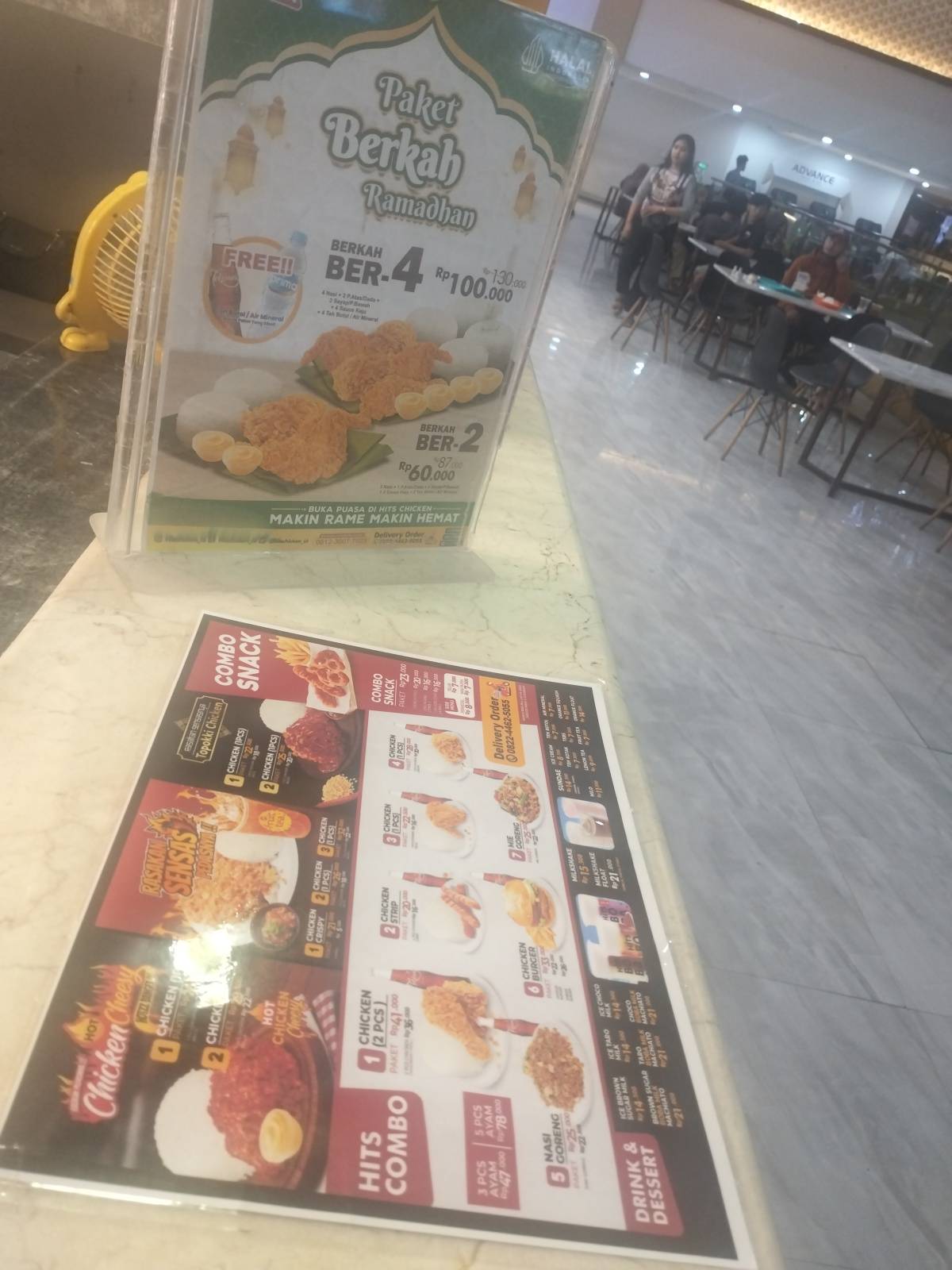 Menu at Hits Chicken Plaza Surabaya restaurant, Surabaya
