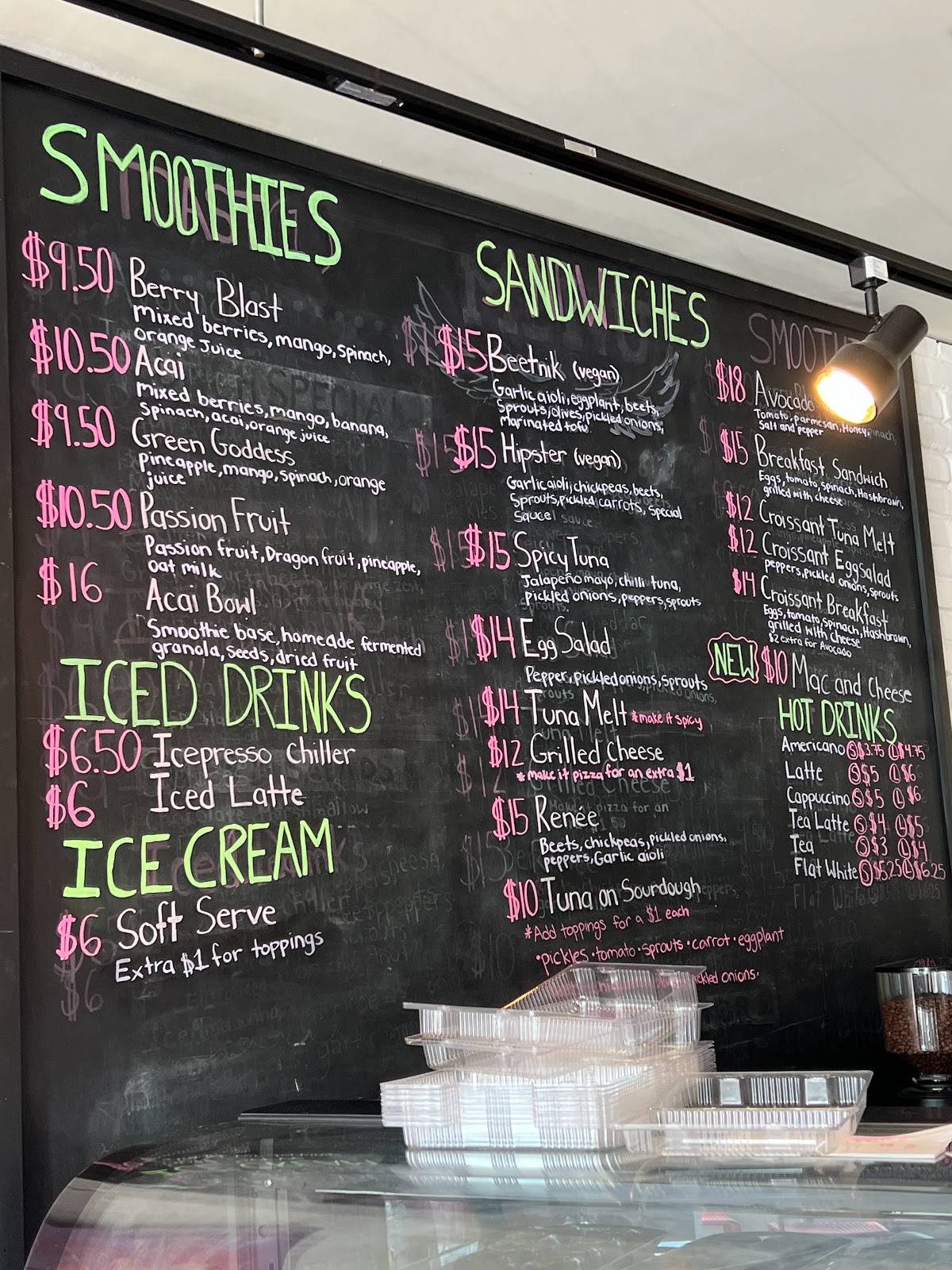 Menu at Surreal Sweets restaurant, Toronto, 3513 Bathurst St