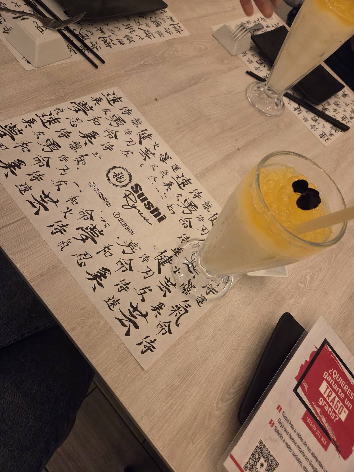 Carta del restaurante Sushi Ryuu, Heroica Puebla del Zaragoza, Calle 27 ...