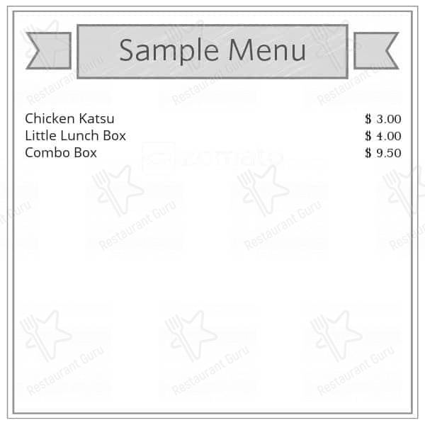 Menu at Sushi World restaurant, Eastgardens, Westfield Eastgardens