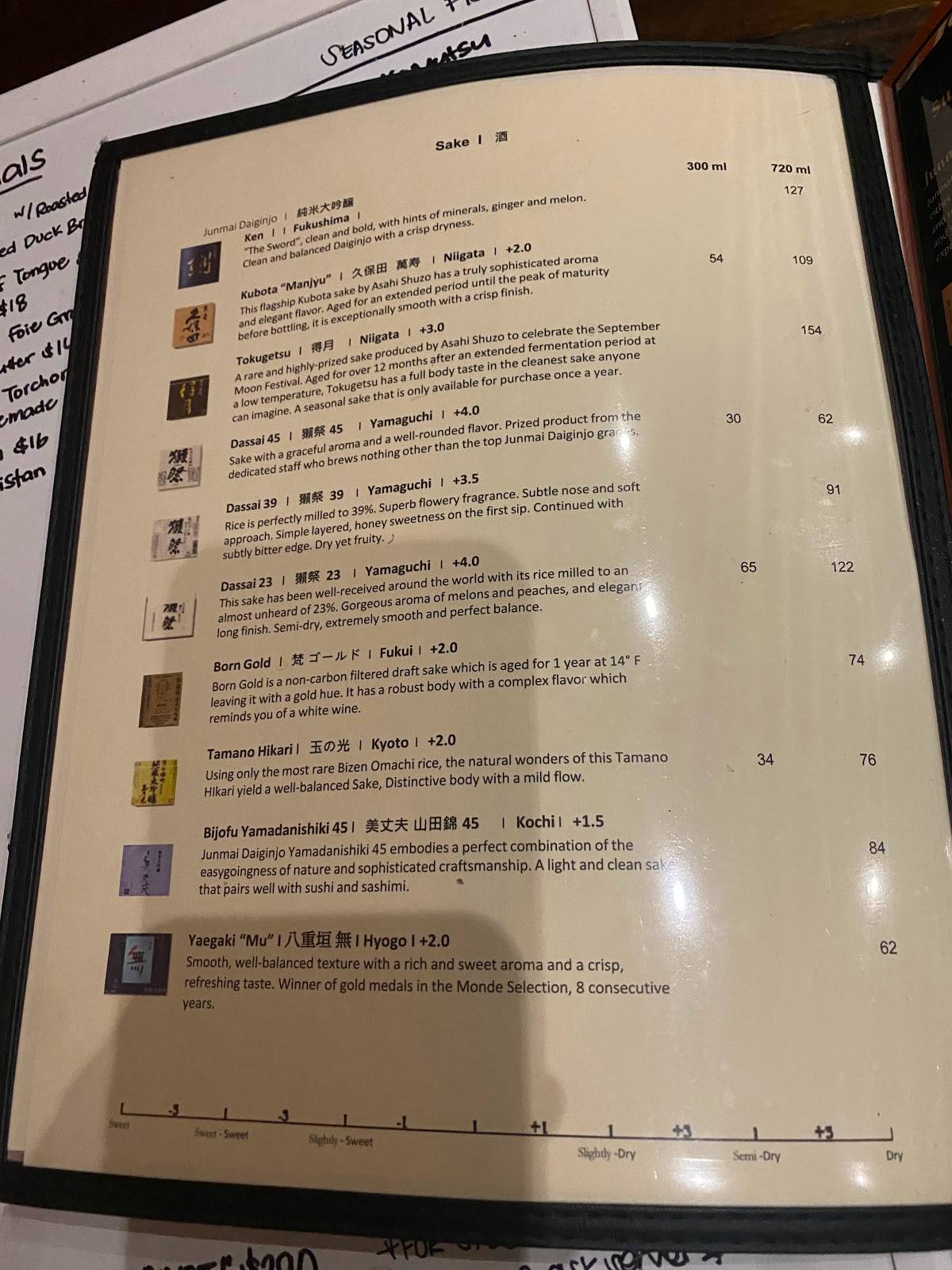 Menu at Sushi ii restaurant, Honolulu, 655 Ke’eaumoku St #109