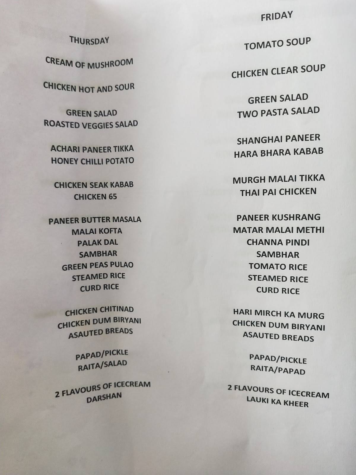 Menu at Swaddesh Chef's House, Hyderabad, Plot no. 113 - 115