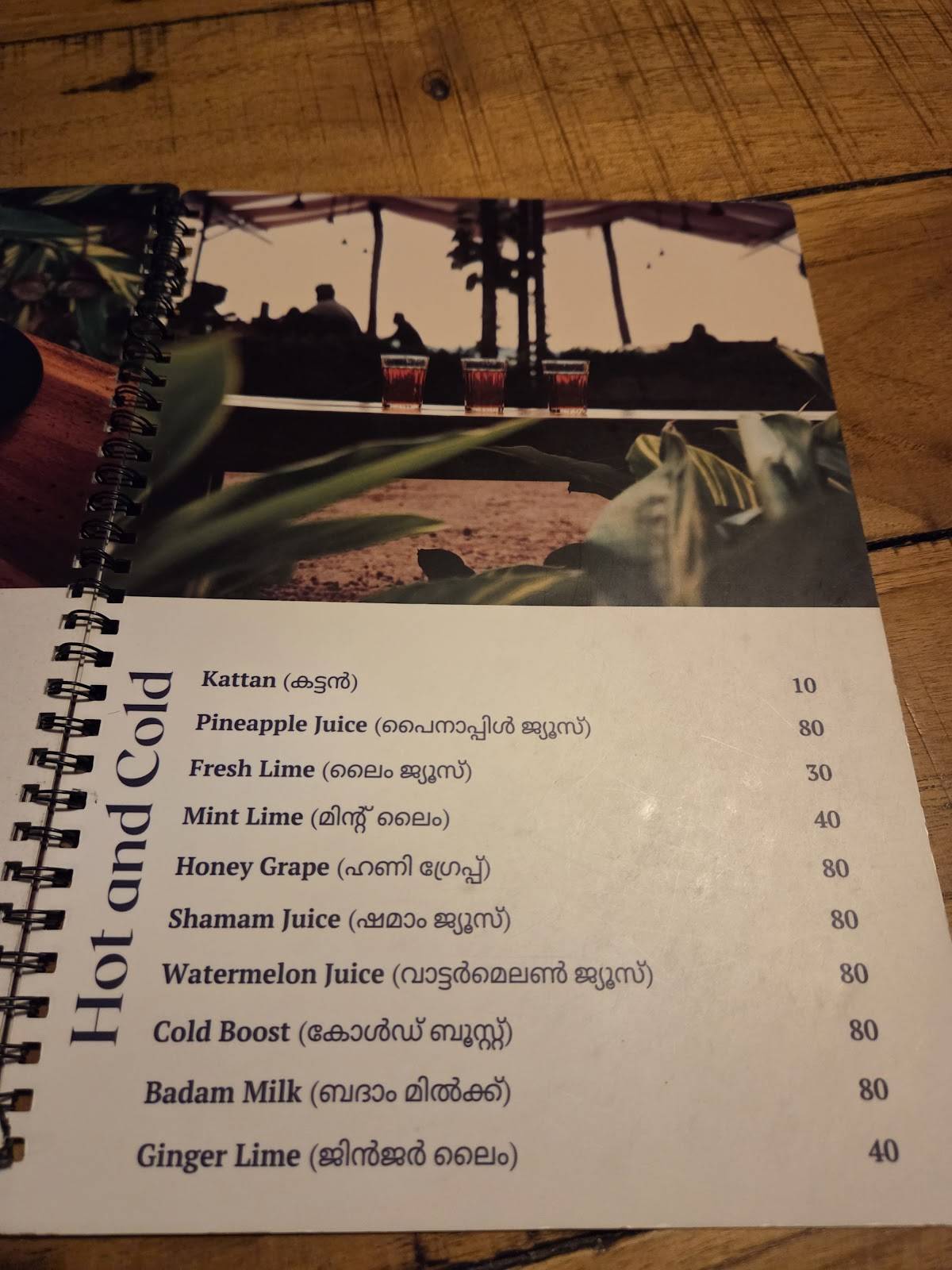 Menu at Swargam, Ernakulam