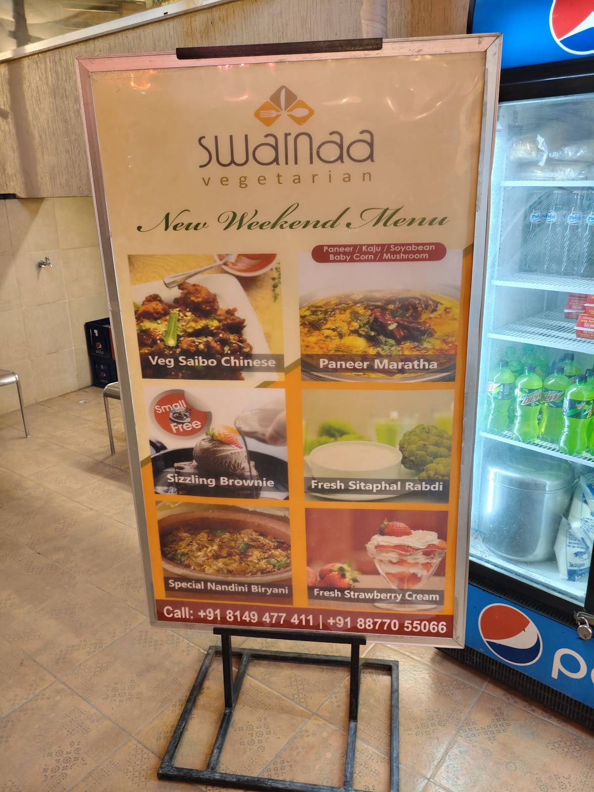 Menu at Swarnaa Vegetarian - Navle Bridge, Pune