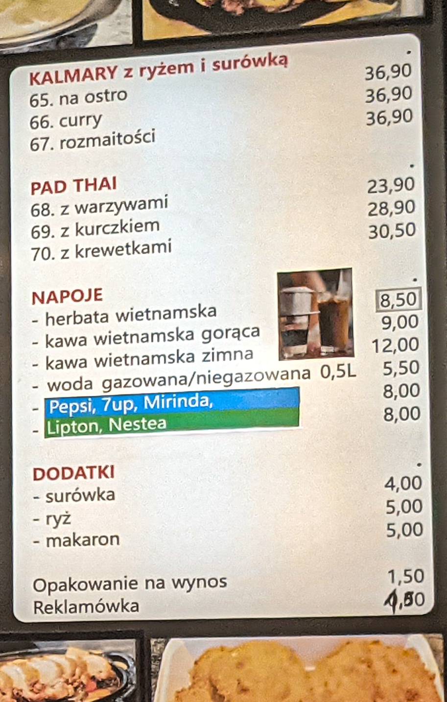 Carta del restaurante WIET BOX, Szczecin