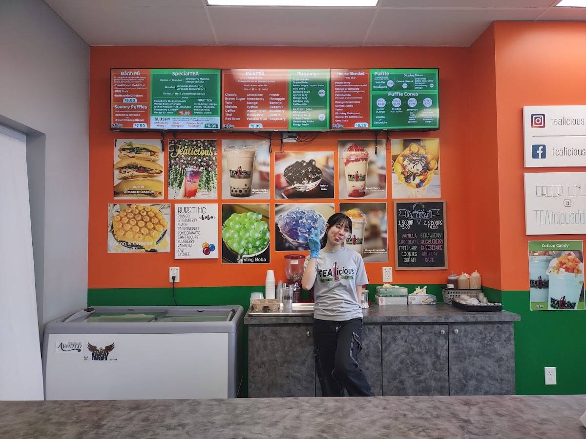 Menu at TEAlicious, Puyallup