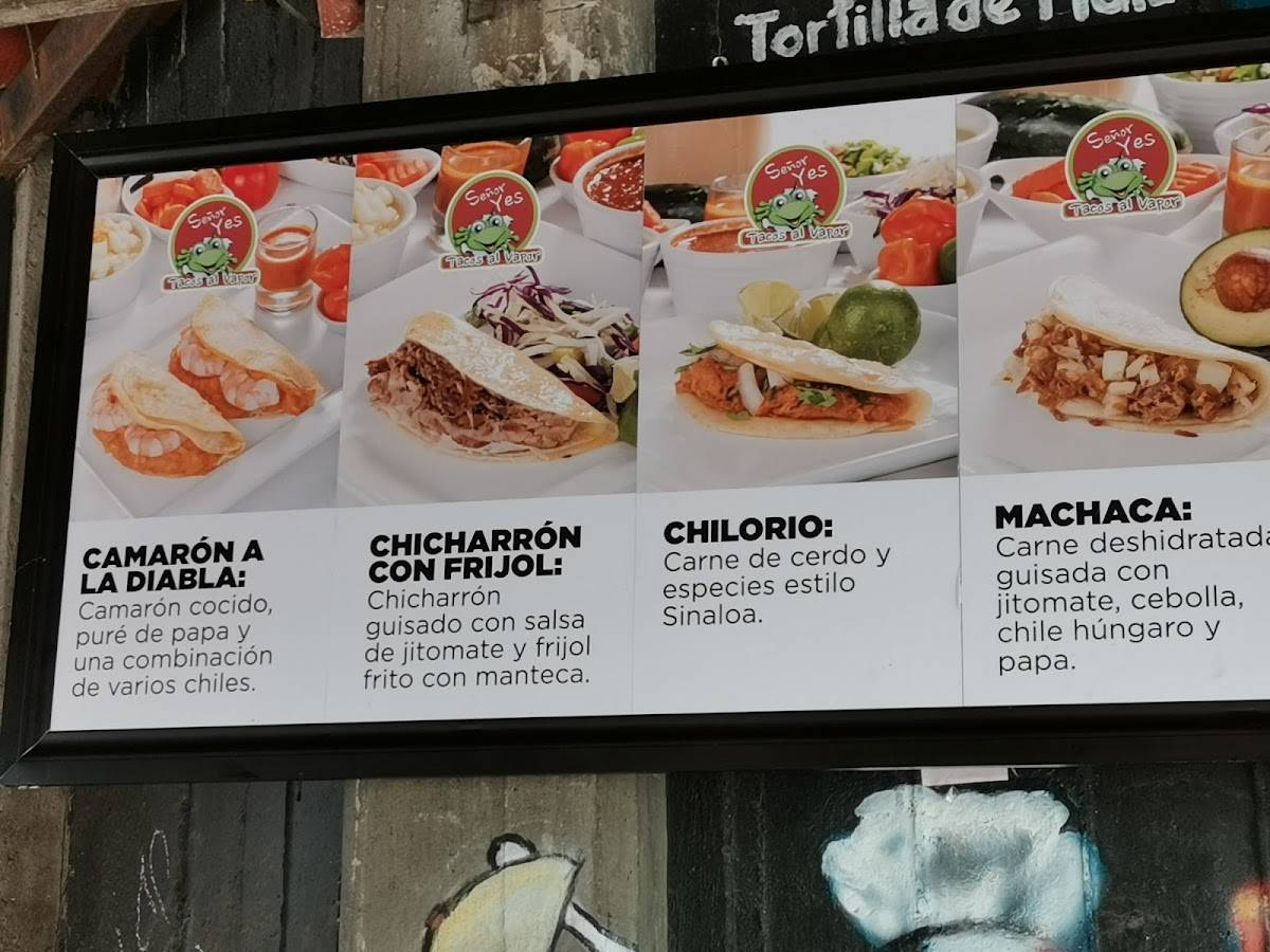 Menu at Tacos al Vapor Señor Yes Matriz Guadalupe restaurant, Zapopan