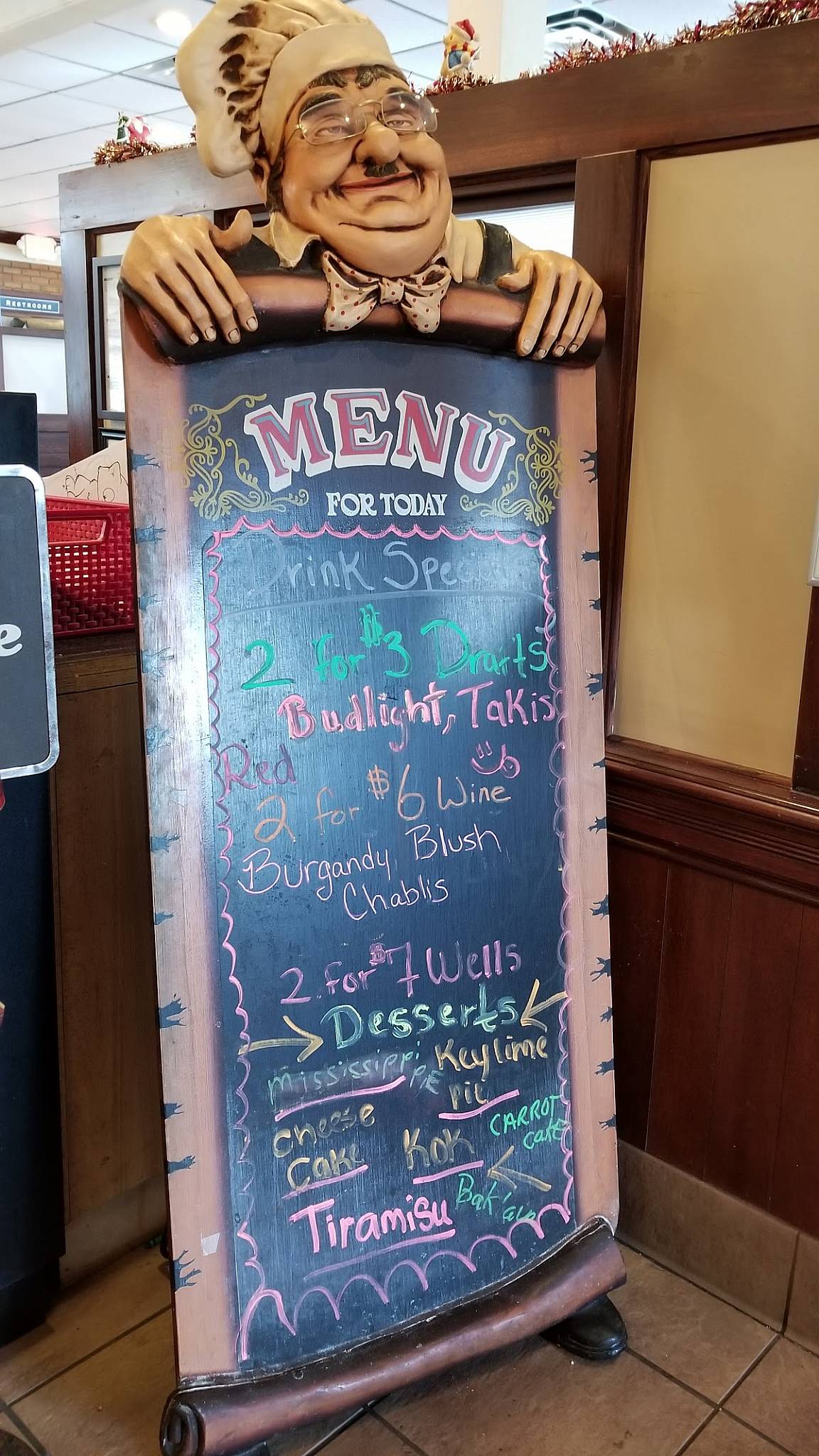 Menu at Takis Restaurant, Leesburg, N 14th St